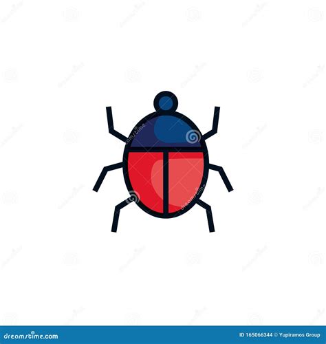 Cyber Security Bug Detailed Style Icon Stock Vector Illustration Of Interface Secure 165066344