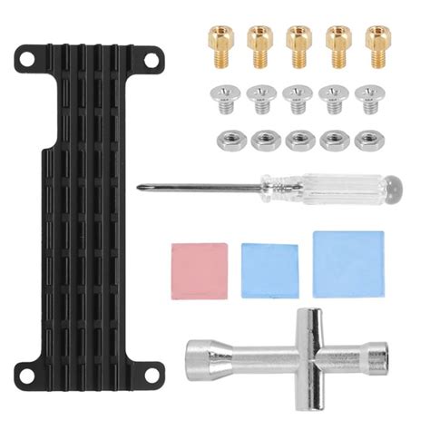 for raspberry pi zero 2 w zero aluminum heatsink kit with thermal pad