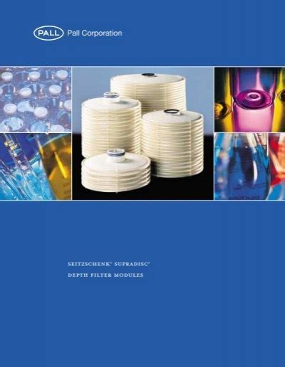 SEITZSCHENK SuPRADISC DEPTH FILTER MODuLES Menasa