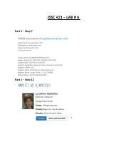 ISSC Lab Docx ISSC LAB Part Step Part Step Part Step Part Step