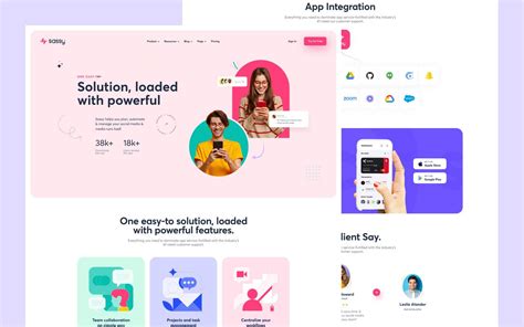 Sassy SaaS HTML5 Responsive Website Template