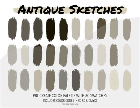 Procreate Color Palette Bundle 4 Palettes Art Museum Instant Download Digital File Color