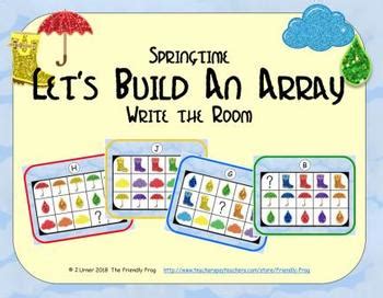 Let S Build An Array April Edition By Friendly Frog TPT
