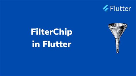 Filterchip In Flutter Infy Tech Youtube