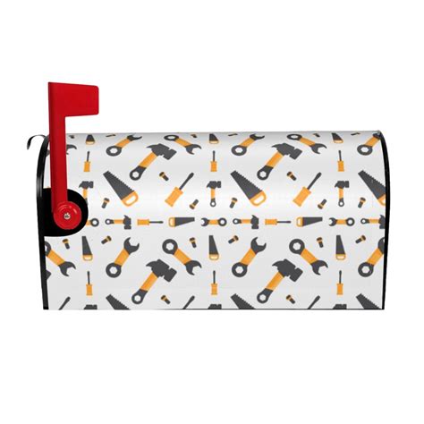 Daiia Carpenter Tools Pattern Mailbox Cover Magnetic Welcome Mailbox Wraps Post Letter Box