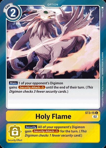 Holy Flame Digimon Myp Cards