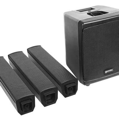 Gemini WRX Line Array Portable PA DSP DJ Speaker System Reverb