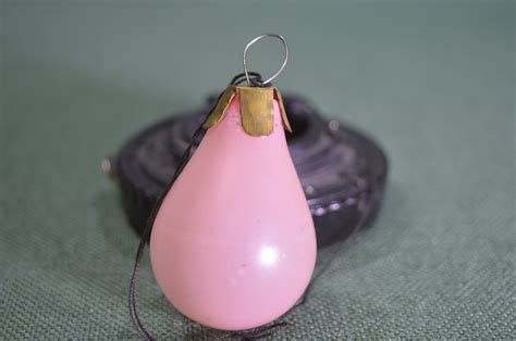 Купить Игрушка елочная стеклянная Груша розовая Стекло подвес в интернет аукционе Habartorg