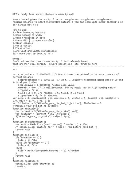 5000 Satoshi Script Pdf Teaching Mathematics