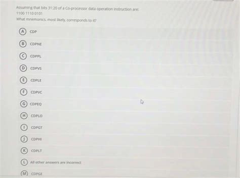 Solved Assuming That Bits Of A Co Processor Data Chegg Com