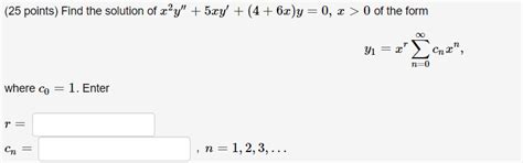 Solved Find The Solution Of