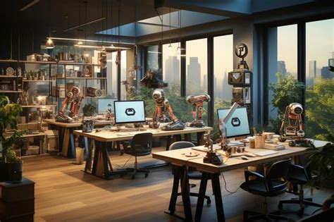 Classroom With Robotics Coding Lab Classroom Image Photo Wallpaper Premium Ai Generated Image