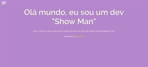 Css Brasil Criando Um Menu Off Canvas