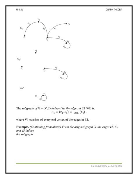 Bca Semester Ii Discrete Mathematics Unit Iv Graph Theory Pdf