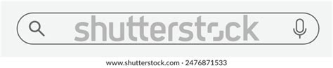 Simple Search Bar Part User Interface Stock Vector Royalty Free 2476871533 Shutterstock
