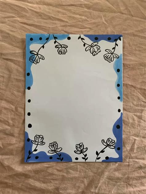 Aesthetic Border Design Paper Art Design Bond Paper Design Book Cover Page Design