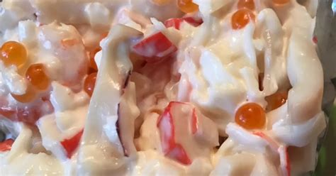 Салат с крабовыми палочками и кальмарами 189 ккал рецепт с фото пошаговый от Оксана Крутова