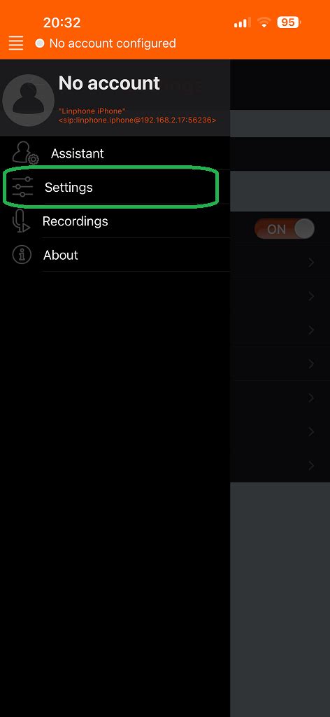 configure linphone soft phone on smartphones with cyprus pbx hosted pbx