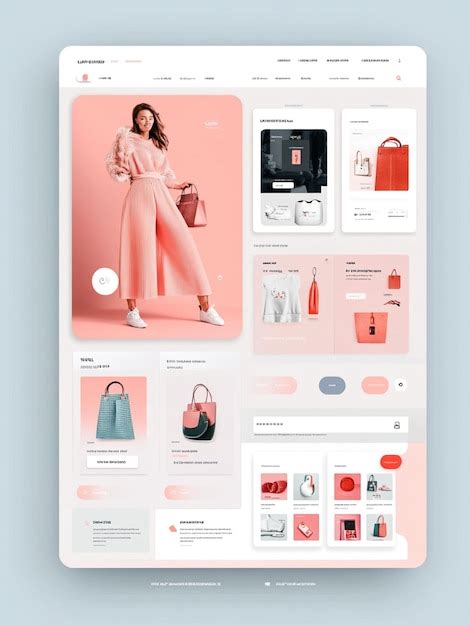 A Creative Uiux Template Design For An Ecommerce Website Premium Ai Generated Image