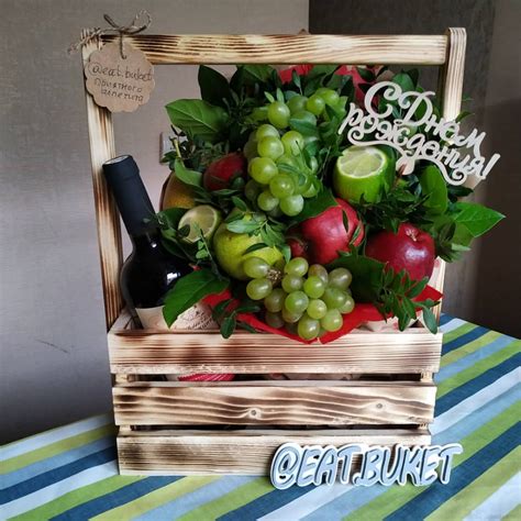 Съедобные букеты из фруктов мужские Eat Buket Handmade Vegetables Food