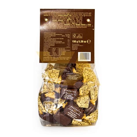 Конфеты из горького шоколада с лесным орехом PERFETTO, ANTICA ...