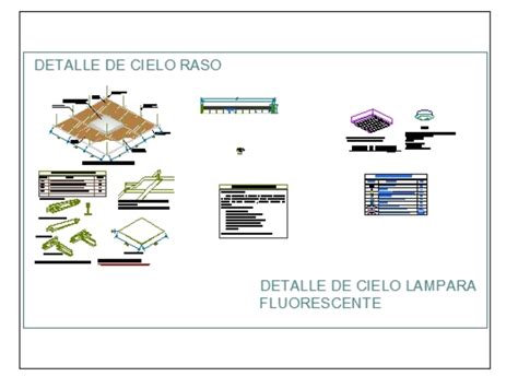 Detalle De Cubierta Y Cielorraso En Dwg 24562 Kb Librería Cad