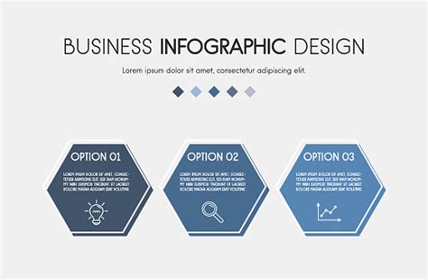 비즈니스 아이콘이있는 현대 인포 그래픽 다이어그램 벡터 육각형에 대한 스톡 벡터 아트 및 기타 이미지 육각형 인포그래픽