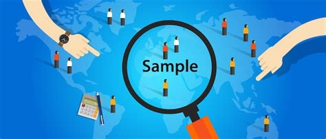 premium vector sample from population statistics research survey