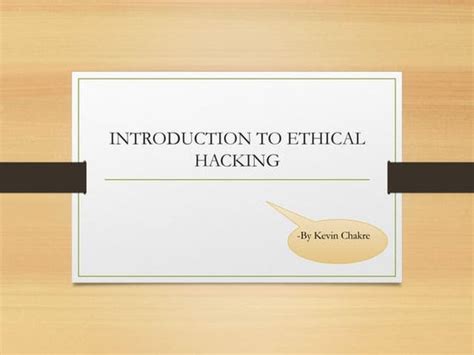 introduction to hacking pptx pptx antivirus software