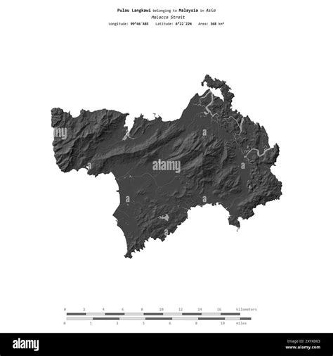 Pulau Langkawi In The Malacca Strait Belonging To Malaysia Isolated