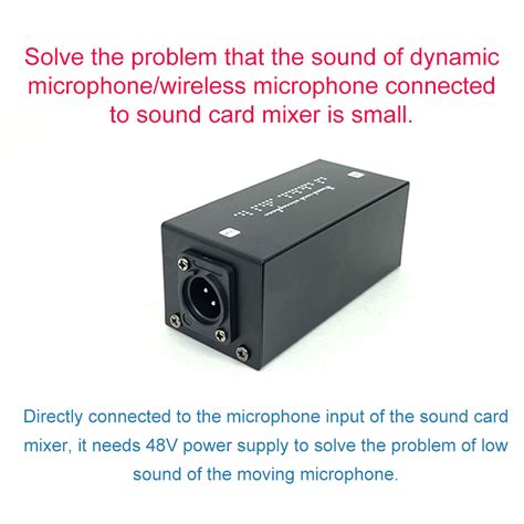 Dynamic Microphone Preamplifier 28db Microphone Preamp Booster For