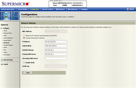 Supermicro Ipmi Configuration Through Bios Or Web Interface Thomas Krenn Wiki En