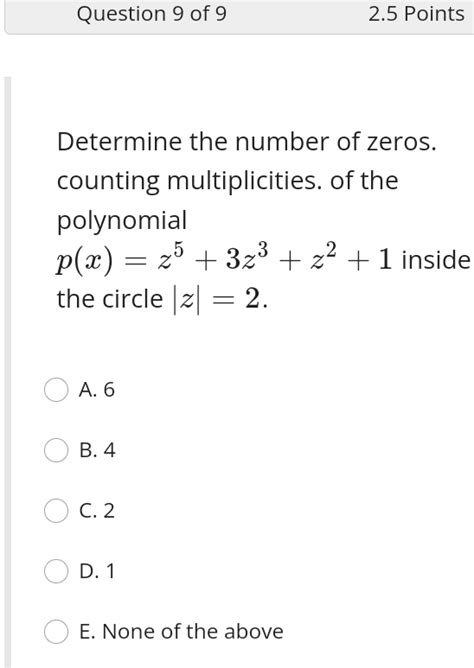 Solved Determine The Number Of Zeros Counting