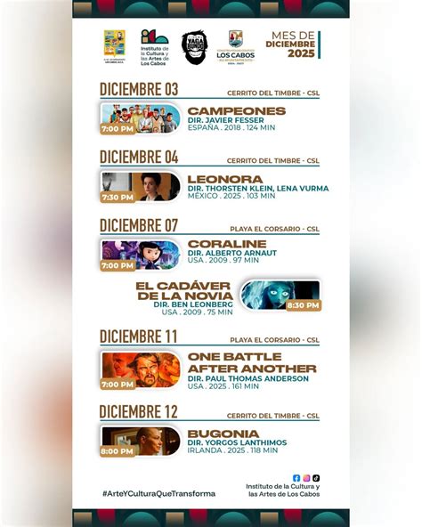 Cartelera Oficial Del Programa Permanente Cinematográfic“cinema