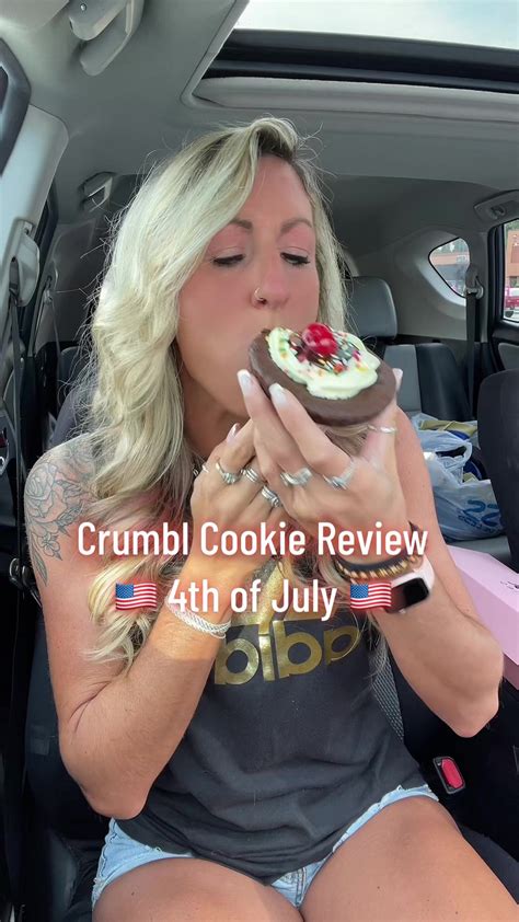 Delicious 4th Of July Crumbl Cookie Review Tiktok