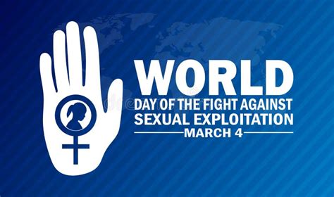 World Day Of The Fight Against Sexual Exploitation Vector Illustration Stock Vector