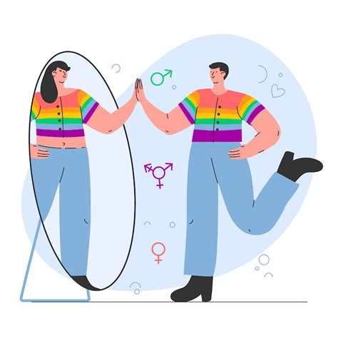 Free Vector Hand Drawn Gender Affirming Care Illustration