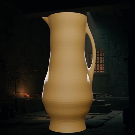 Large Mouth Pitcher Vase 3d Model By Stangil44