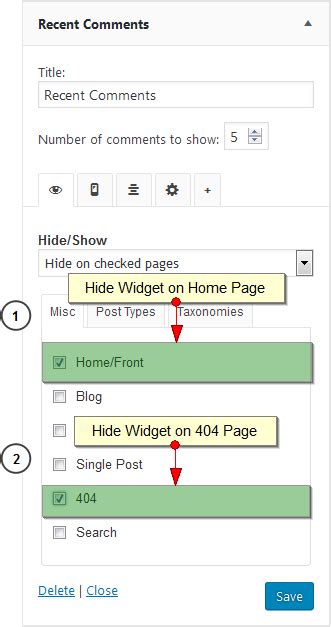 How To Show Or Hide WordPress Widgets Codefetti LLC Website Design