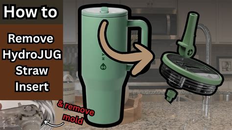 How To Remove And Clean Hydrojug Lid Straw Insert Youtube