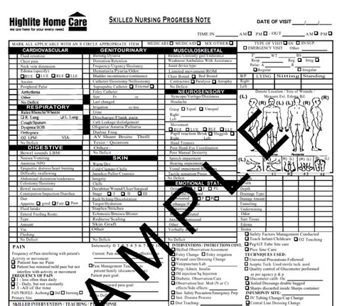 8 Best Nursing Progress Notes Templates