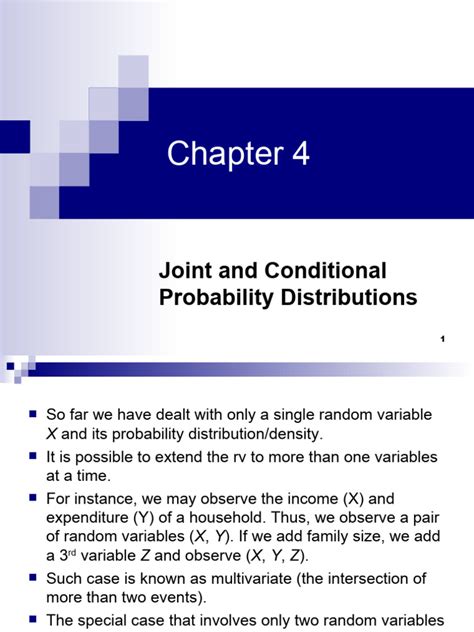 Joint And Conditional Probability Distributions Pdf Probability