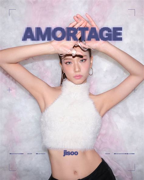 Jisoo Amortage Album Title Poster Blackpink Caf