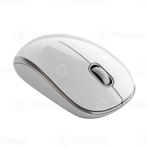 Computer Mouse On A White Background With Smooth Surface For Easy