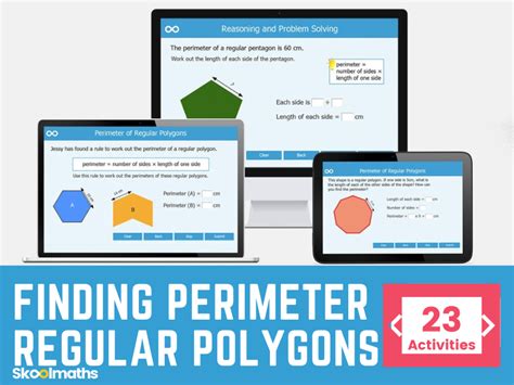 Finding Perimeter Of Regular Polygons Digital Year 4 Maths Lesson