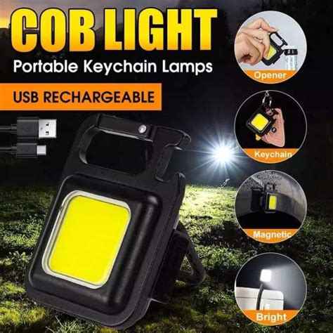 Mini Led Flash Light Work Light Portable Pocket Flas Hlight Keychains Usb Rechargeable Small