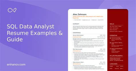 SQL Data Analyst Resume Examples Guide For SQL Data Analyst Resume Examples Guide For