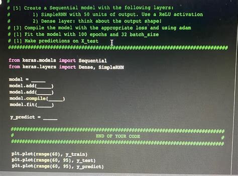Solved Create A Sequential Model With The Following Chegg