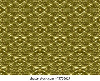 Green Seamless Pattern Stock Illustration 43736617 Shutterstock