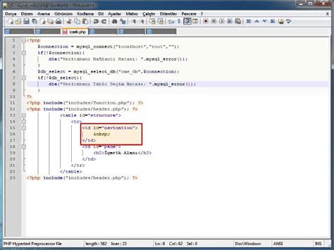 php ve mysql ders 59 php veritabanı kullanma ve menü oluşturma youtube
